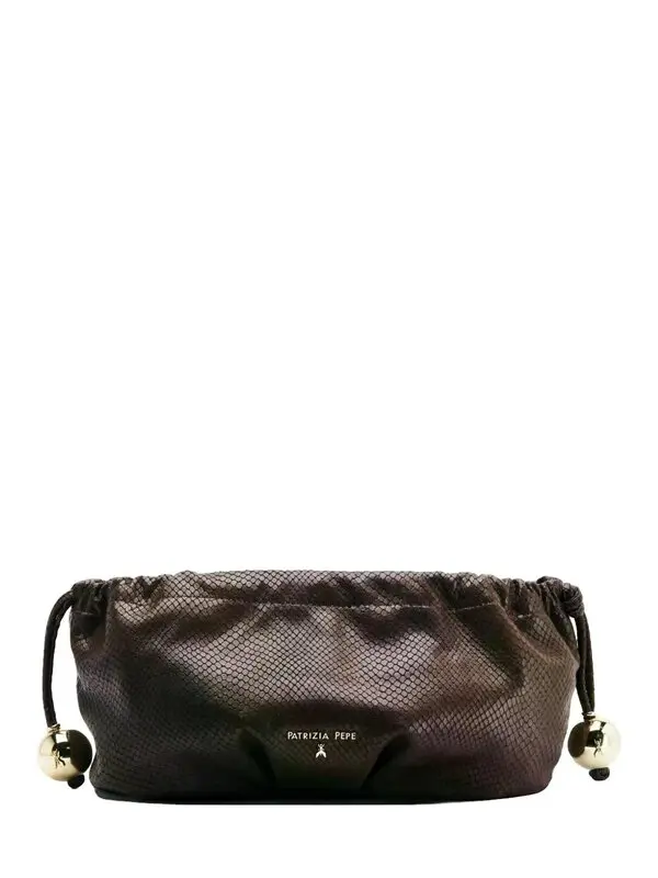 Patrizia Pepe Bubble Clutch - Brown