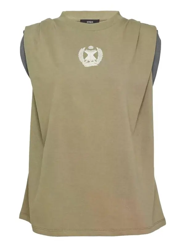 BONBOM Tucked Emblem T-shirt - Green
