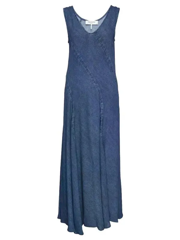 Rag & Bone Miramar Sinead Long Dress - Blue