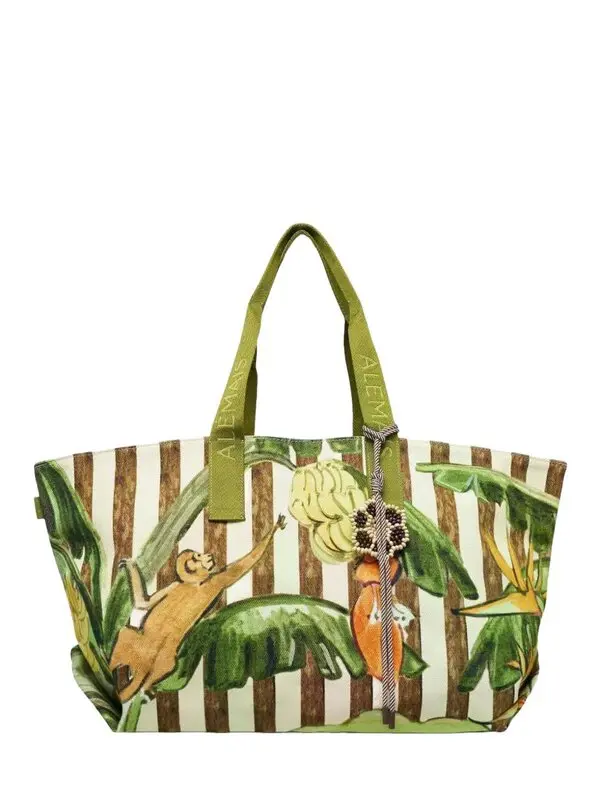 ALEMAIS Toucan Tango Canvas Tote Bag - Neutrals