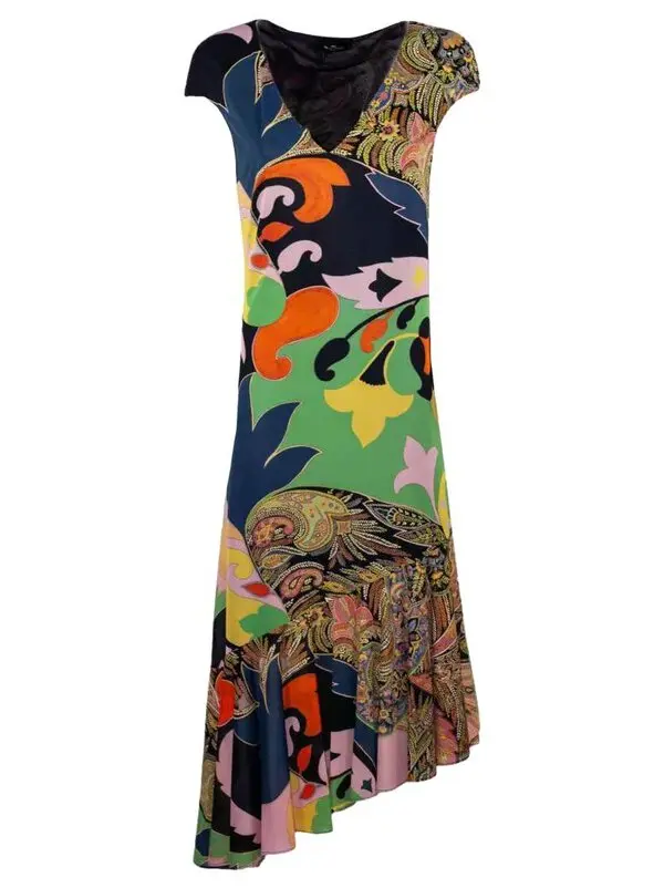 Etro Floral-print Dress - Black