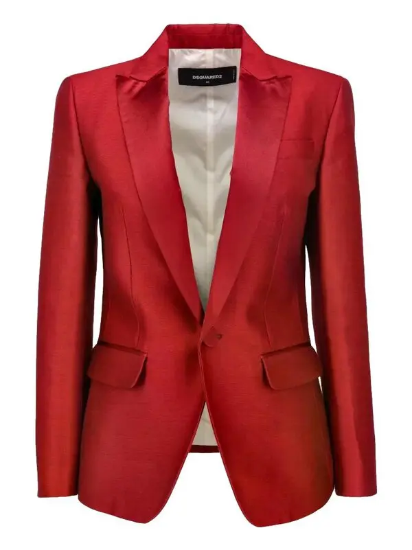 Dsquared2 Peak-lapel Single-breasted Blazer - Red