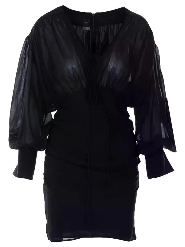 Pinko V-neck Dress - Black