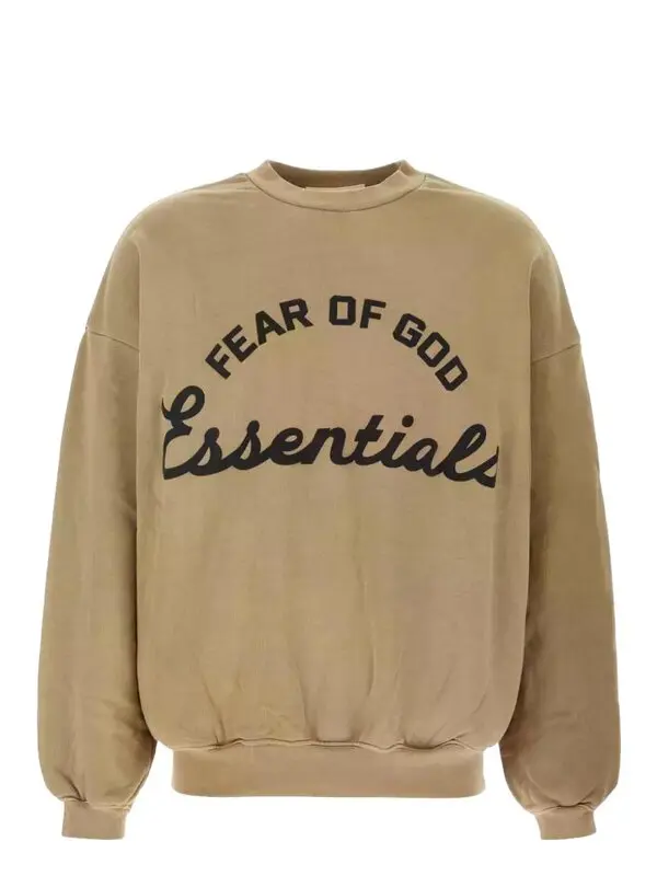 Fear Of God Logo-print Oversized Sweater - Neutrals