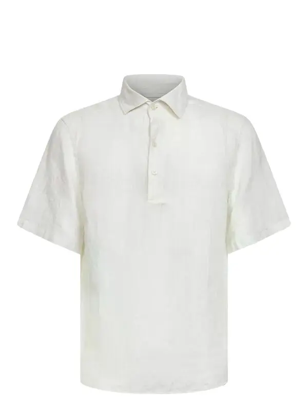 MC2 SAINT BARTH Raphael Linen Polo Shirt - Neutrals