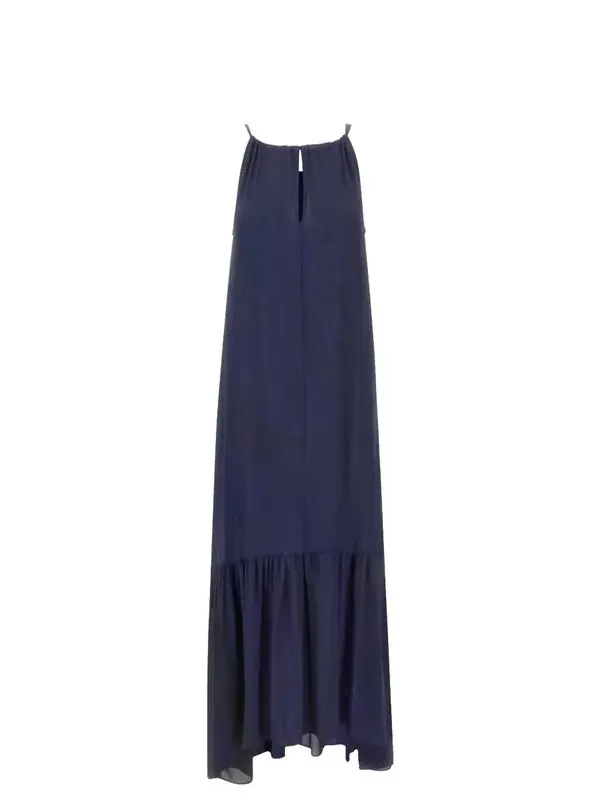 KAOS Ruffled-hem Sleeveless Dress - Blue