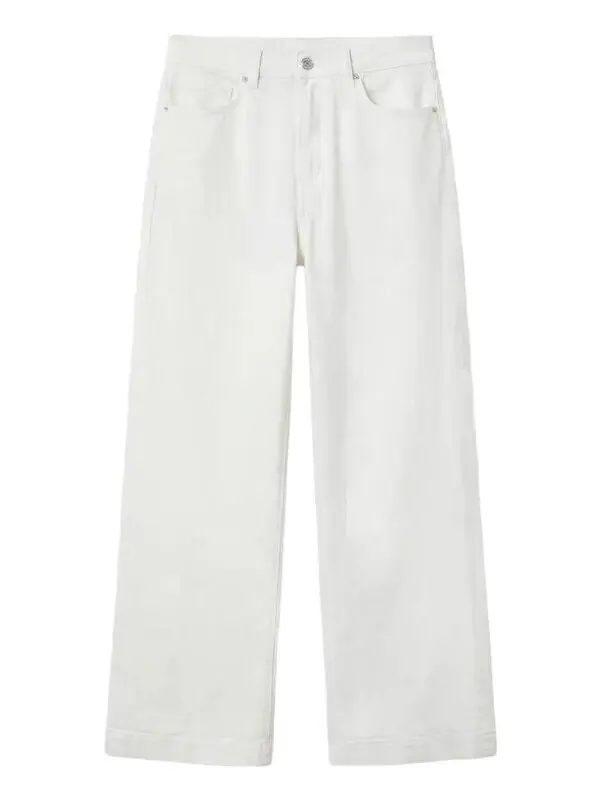 NINE:INTHE:MORNING Logo-patch Jeans - White