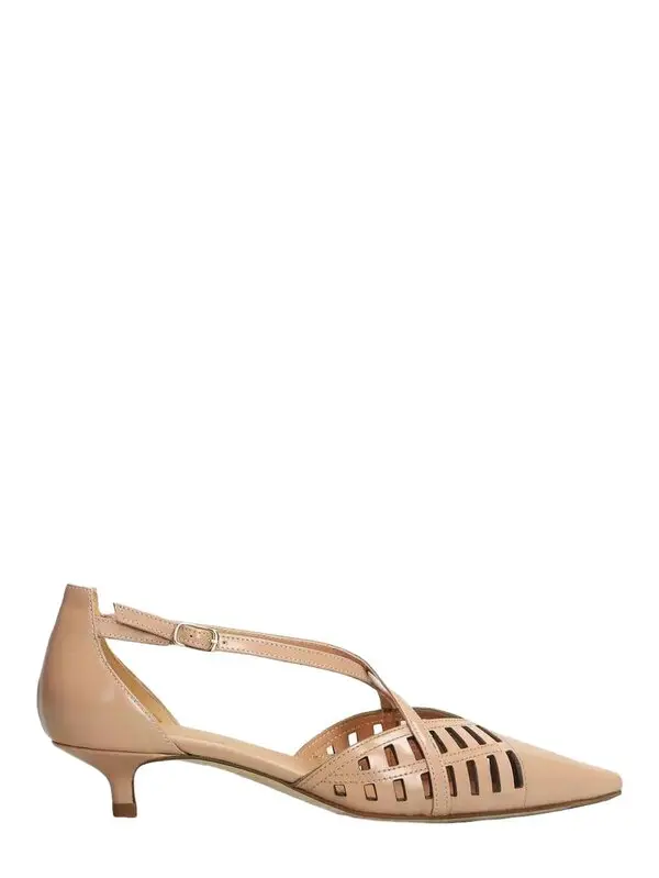 JULIE DEE Cut-out Pointed-toe Pumps - Neutrals