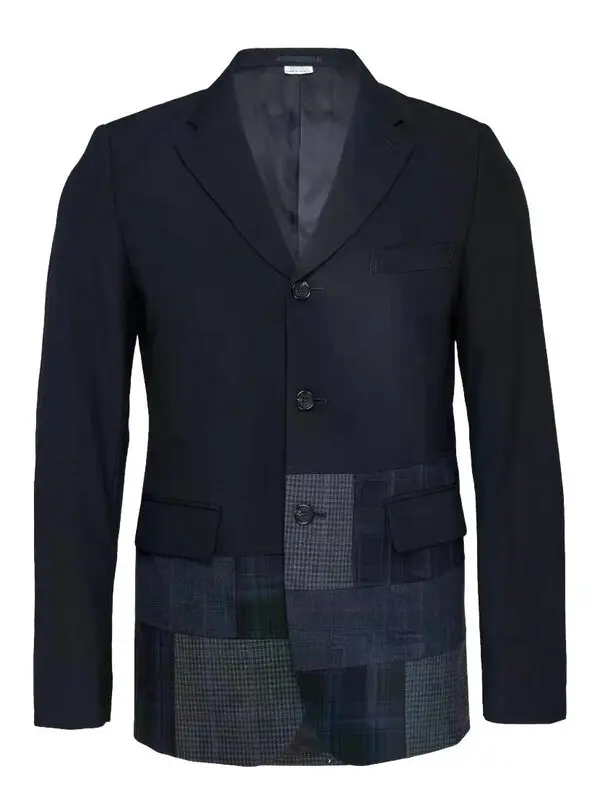 Comme Des Garçons Patchwork Pocket Blazer - Blue