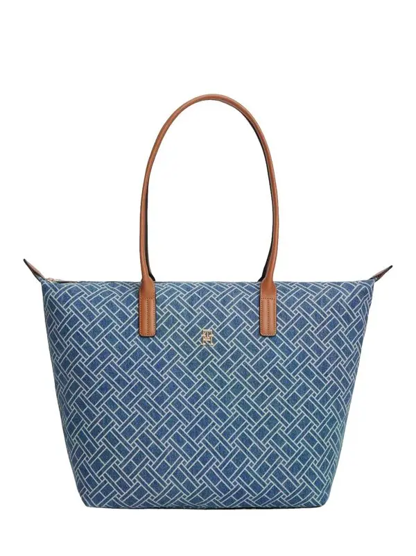 Tommy Hilfiger Monogram-print Tote Bag - Blue