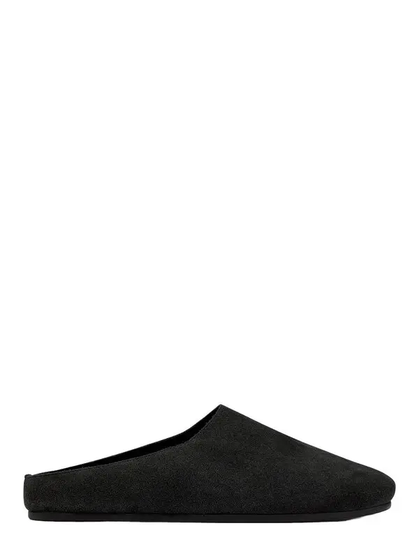 ST. AGNI Suede Mule - Black