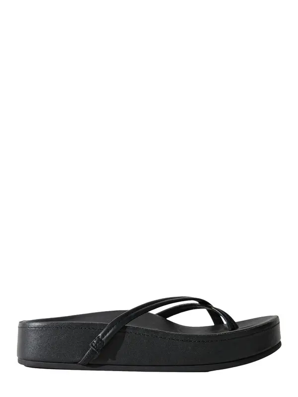 ST. AGNI Cross Strap Flatform - Black