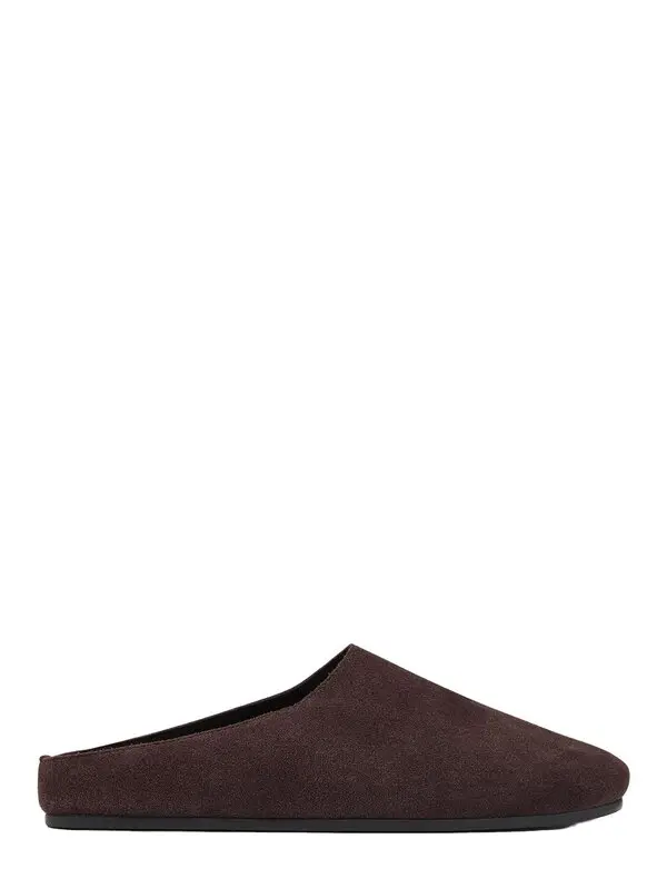 ST. AGNI Suede Mule - Coffee
