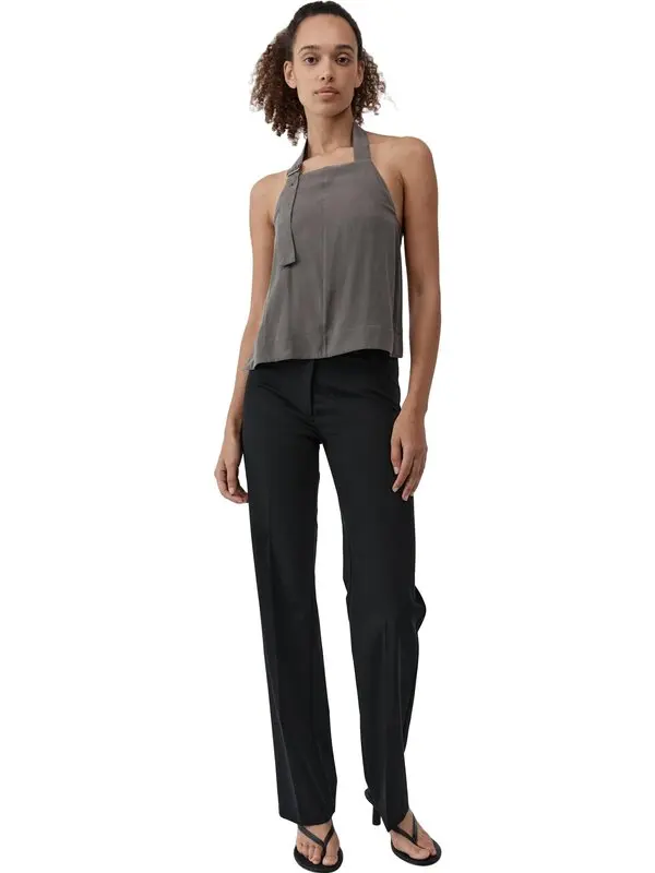 ST. AGNI Apron Top - Moss