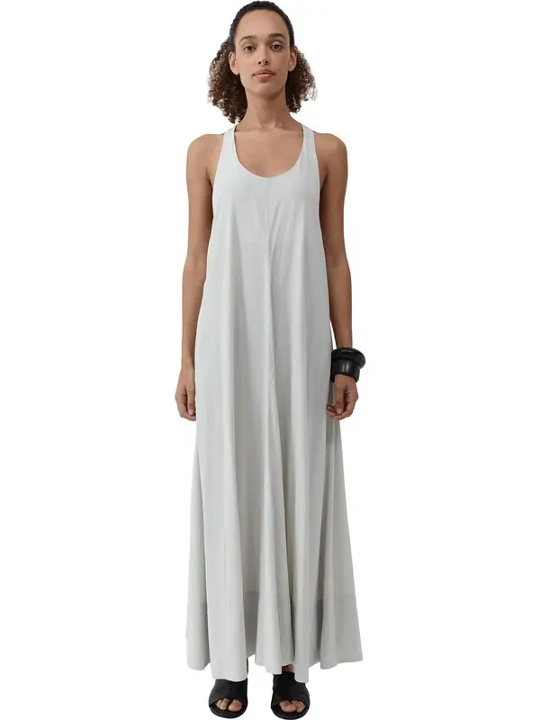 ST. AGNI Fluid Tank Maxi Dress - Silver