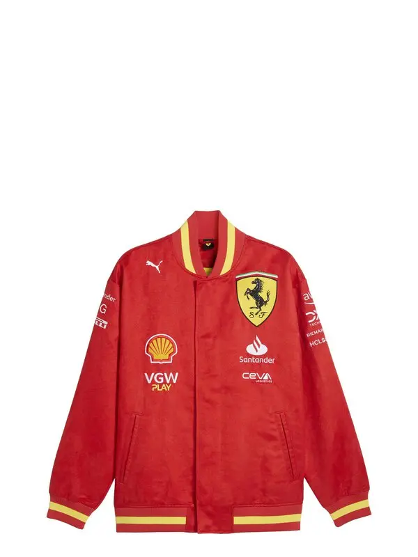 PUMA Scuderia Ferrari Team Varsity Jacket - Red