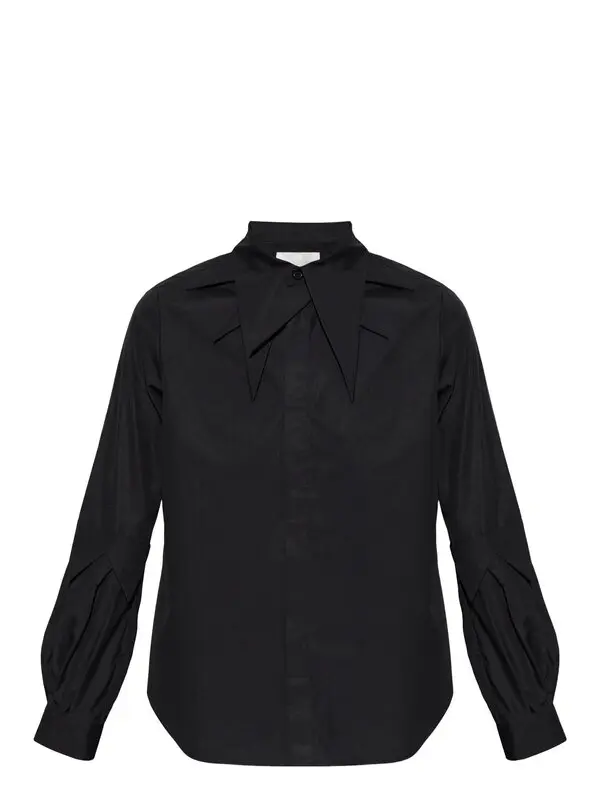Comme Des Garçons Shirt With Decorative Collar - Black