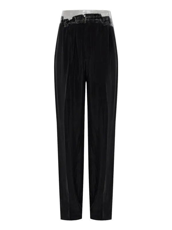 MAISON MARGIELA Pleated Trousers - Black