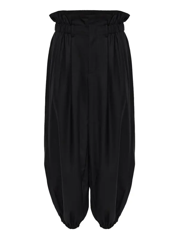 Comme Des Garçons Cuffed Hem Trousers - Black