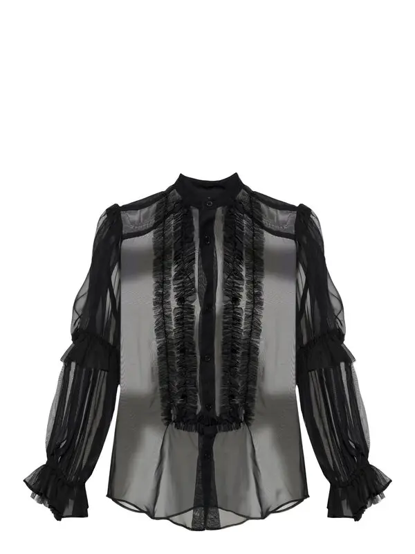 Comme Des Garçons Transparent Shirt - Black