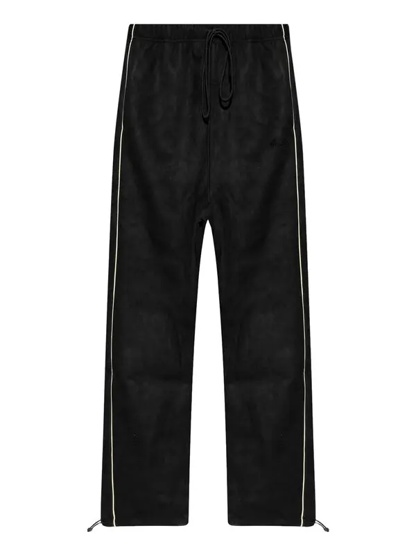 Fear Of God Wide-leg Velour Trousers - Black