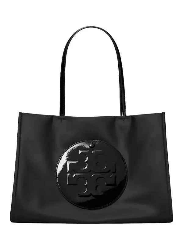 Tory Burch Ella Patent Small Tote - Black