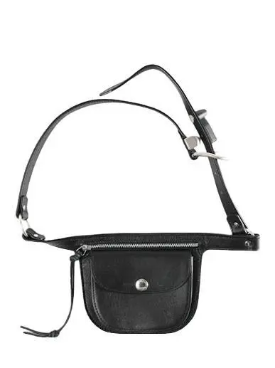 Our Legacy Leather Purse Belt - Malleable Black Bull Hide