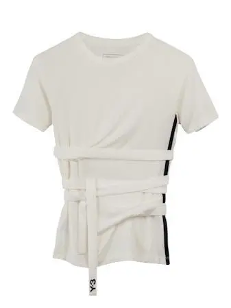 Adidas Y-3 Tencel Short Sleeve Tee - Core White