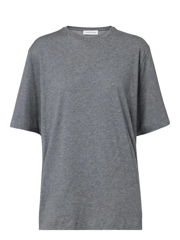 THE FRANKIE SHOP Harper Cotton Jersey T-shirt - Grey