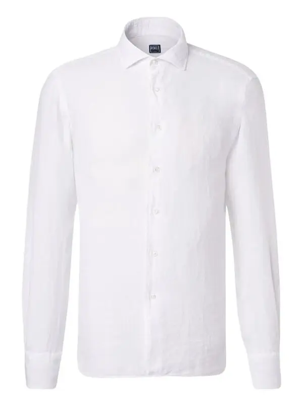Fedeli Linen Shirt - White