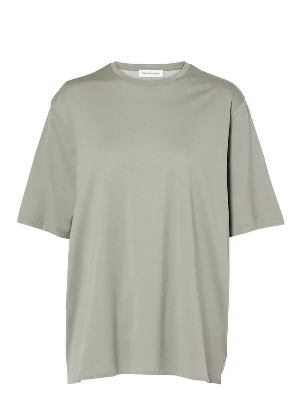 THE FRANKIE SHOP Harper Cotton Jersey T-shirt - Grey