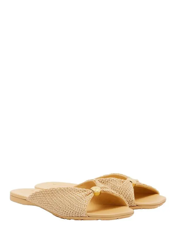 Loewe Paula's Ibiza Pebble Soft Slides - Beige