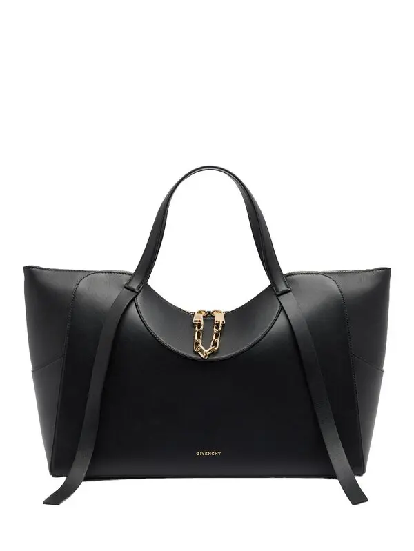 Givenchy The Snatch Large Leather Tote Bag - Black