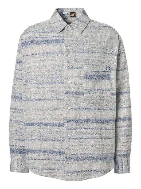Loewe Denim Jacquard Shirt - Blue