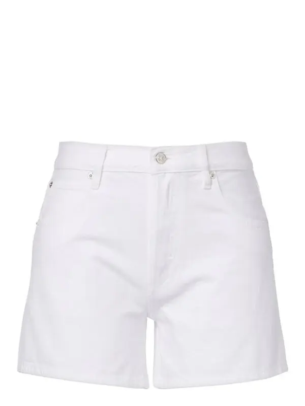 FRAME The Long Hang Denim Shorts - White