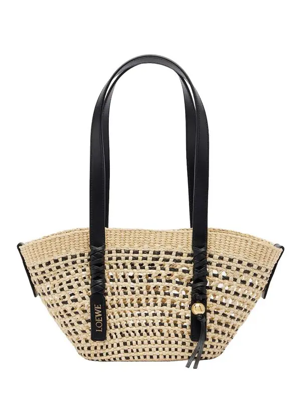 Loewe Paula's Ibiza Braid Small Basket Bag - Beige