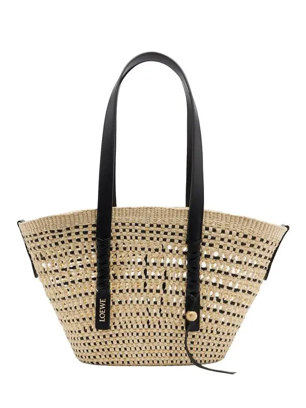 Loewe Paula's Ibiza Braid Medium Basket Bag - Beige