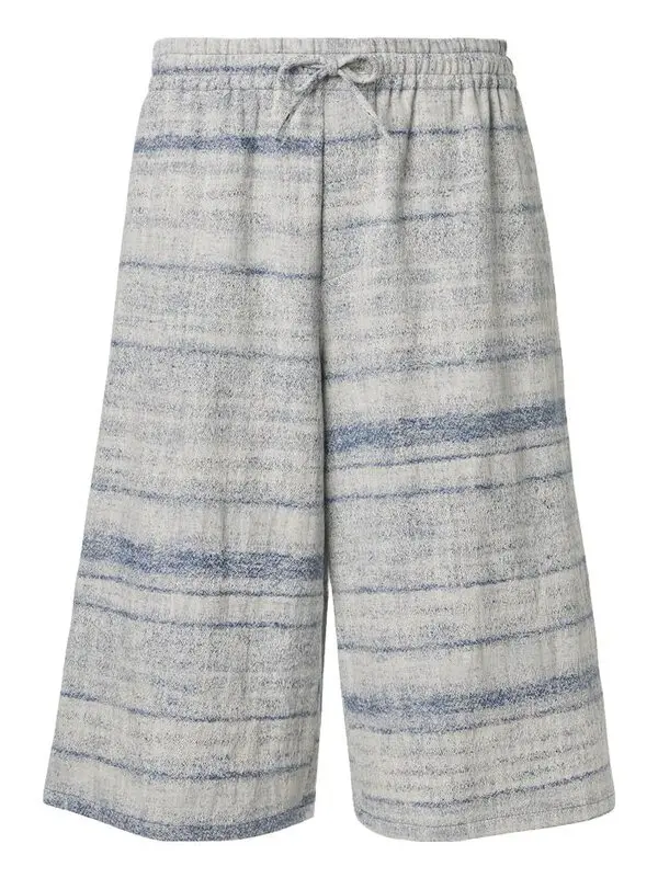 Loewe Denim Jacquard Shorts - Blue