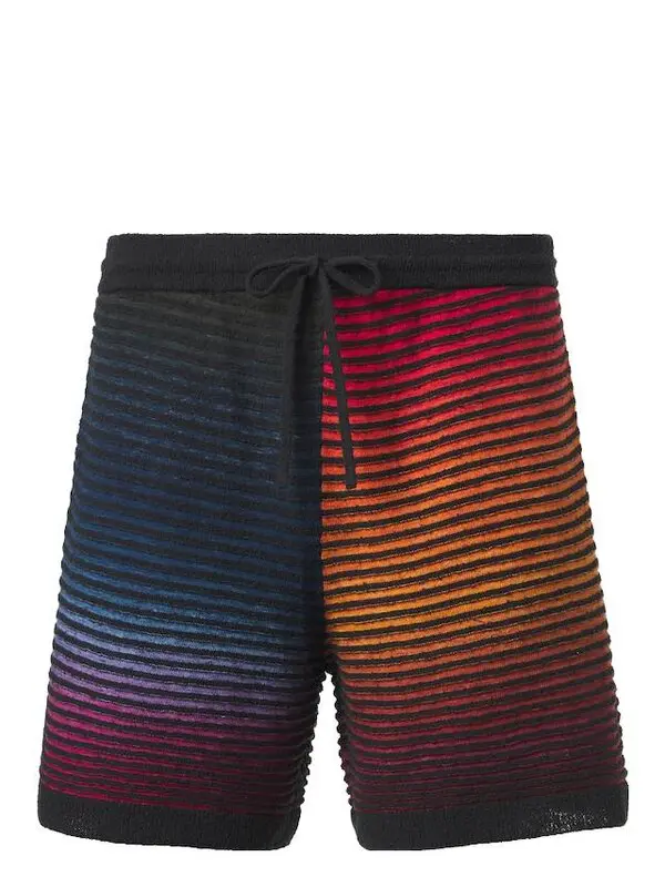 Loewe Paula's Ibiza Anagram Cotton-blend Shorts - Multicoloured
