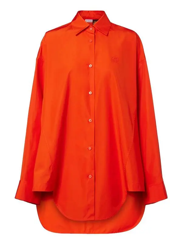 Loewe Paula's Ibiza Cotton Poplin Shirt - Orange