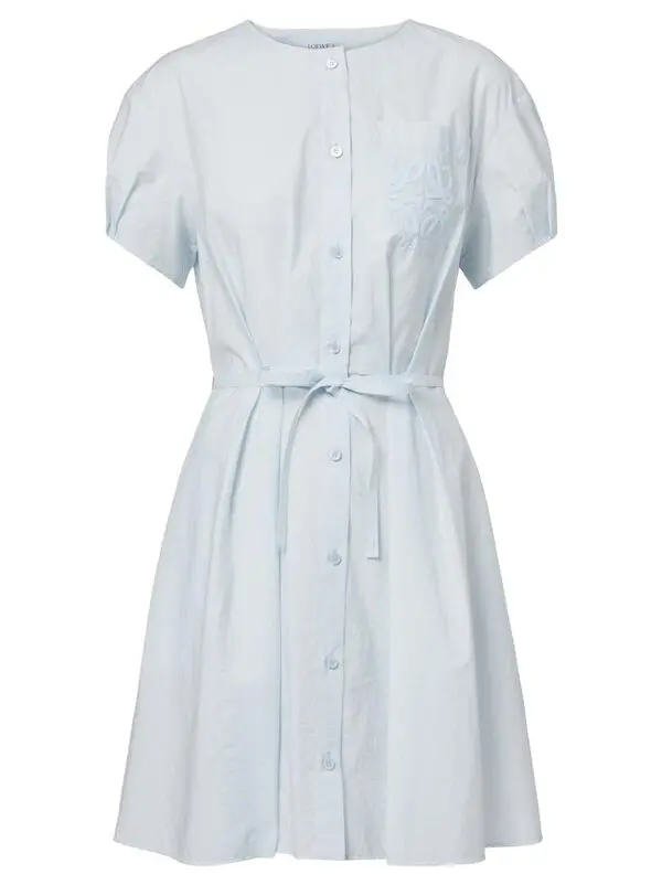 Loewe Paula's Ibiza Anagram Shirt Dress - Blue