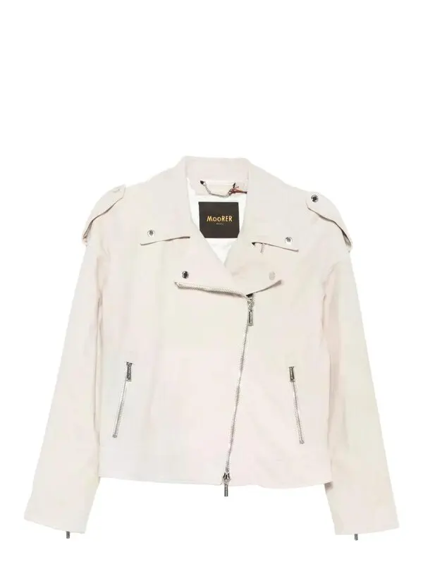 MOORER Loette Zip Jacket - Neutrals