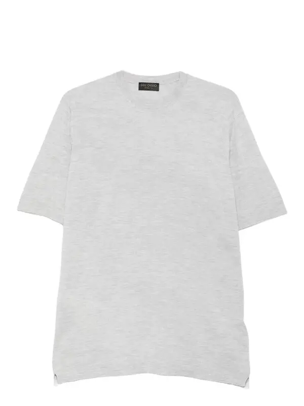DELL'OGLIO Crew-neck T-shirt - Grey