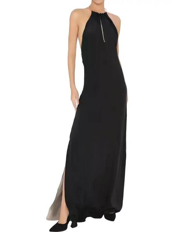 CHARLOTTA GANDOLFO Sleeveless Open-back Maxi Dress - Black