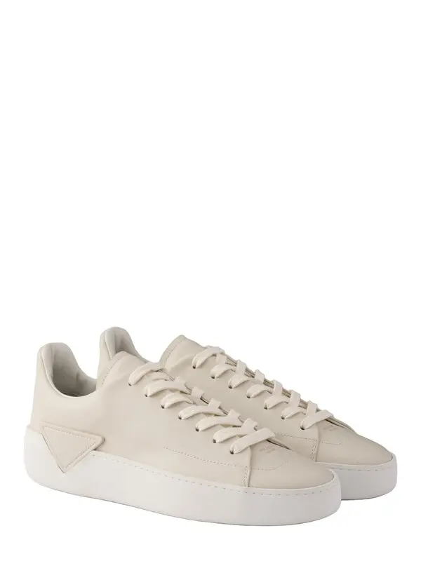 Prada Court Leather Sneakers - Neutral