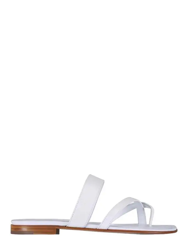 Manolo Blahnik Multi-strap Toe-post Sandals - White
