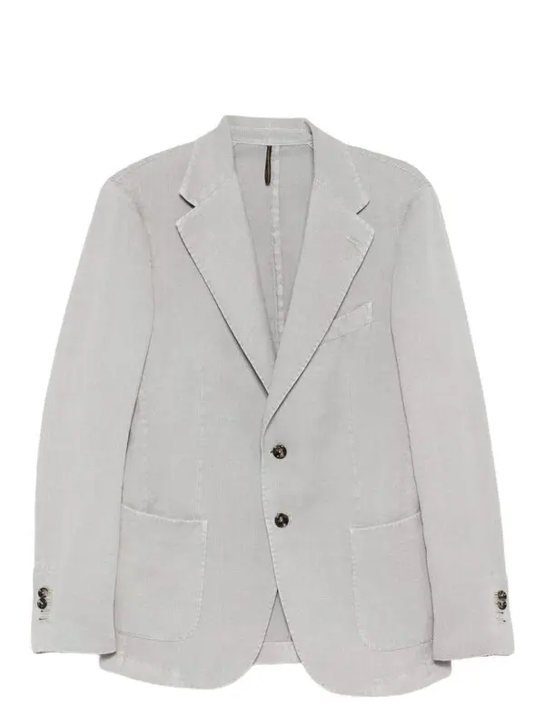 DELL'OGLIO Patch-pockets Blazer - Grey
