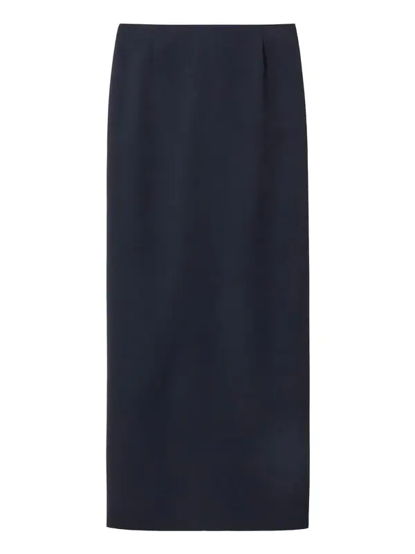 Lafayette 148 New York Column Maxi Skirt - Blue Ink
