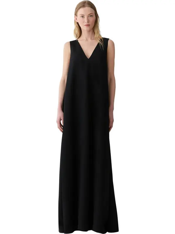 Lafayette 148 New York Viscose-silk Cady Gown - Black