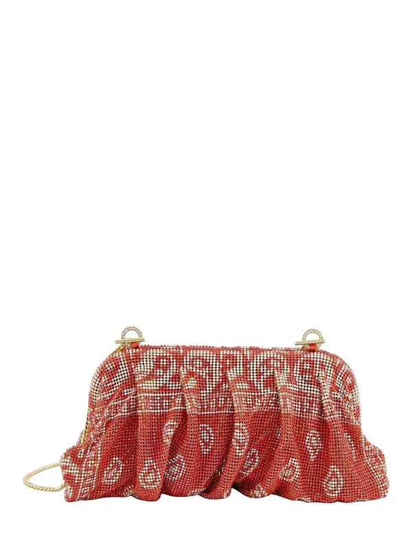 Benedetta Bruzziches Venus Paisley-print Clutch Bag - Red